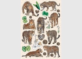 Samolepka na zeď Safari Leopardi | 42.5 x 65 cm | DSM3463