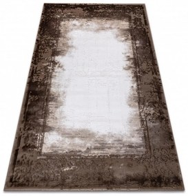 Luxusní kusový koberec akryl Omin hnědý 80x150cm