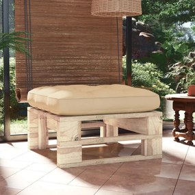 vidaXL Zahradní taburet z palet černě impregnované borové dřevo [3066466] Barva: Béžová, Barva dřeva: Bílá