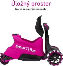 Xtend Scooter Ride-on pink - multifunkční koloběžka