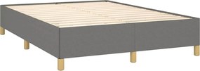 Box spring postel s matrací tmavě šedý 140 x 190 cm textil 3128598