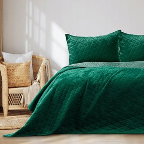 Ameliahome Laila Přehoz Styl Glamour Materiál -170x270- Lahvová Zeleň