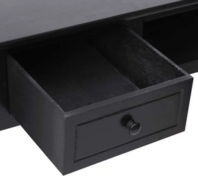 Psací stůl černý 110 x 45 x 76 cm dřevo 284158