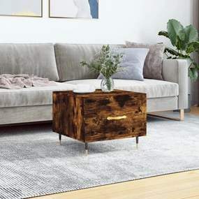 vidaXL Konferenční stolek 50 x 50 x 40 cm kompozitní dřevo [829358] Barva: kouřový dub