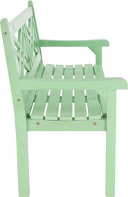 Dřevěná zahradní lavička, neo mint, 124 cm, FABLA