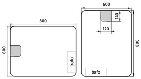 Nimco LED zrcadlo 600x800 - ZP 20002