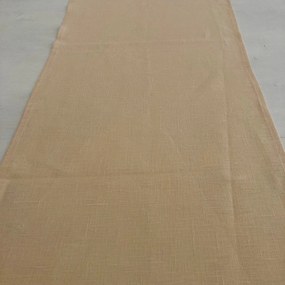 Lněný běhoun ubrus 145x40 cm vanilkový