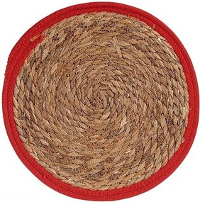Podložka na stůl z mořské trávy BLUEBO 35 cm hnědá