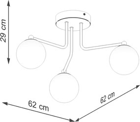 Sollux Lighting Lustr ASTRAL 3 bílý