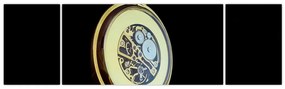 Obraz zlatých kapesních hodinek (170x50 cm)