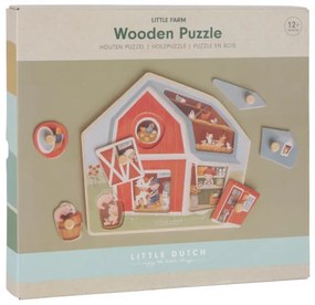 Little Dutch Vkládací puzzle dřevěné Farma