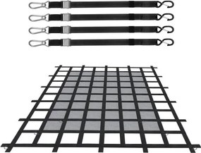Síť na náklad Zesílené provedení Cargo Net 182,9 × 144,8 cm Nastavitelné přezky a