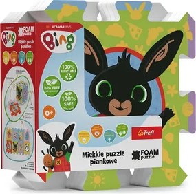 Trefl - Puzzle - Pěnové puzzle Králíček Bing a přátelé / 117 x 60 cm /