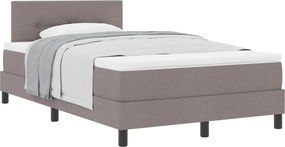 Postel s boxspringem s čelo Taupe 120 x 190 cm textil 3338675