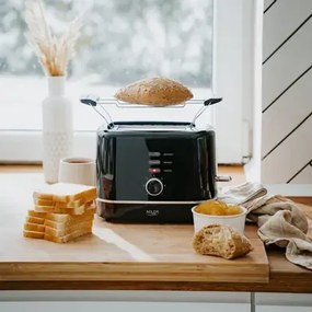 Adler AD 3224b černá / Topinkovač / 720W / 2 toasty / 7 stupňů opečení