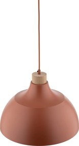 TK Lighting Terakotový závěsný lustr Cap pro žárovku E27 TK6927
