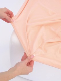 MK Lůžkoviny Jersey prostěradlo Classic 90 x 200 cm – lososová