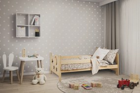 Dětská postel MOON 80 x 160 cm, borovice Rošt: Bez roštu, Matrace: Matrace COMFY HR 10 cm