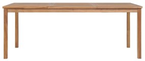 vidaXL Zahradní stůl 200 x 100 x 77 cm masivní teakové dřevo