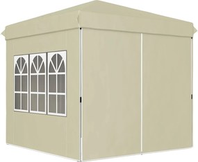 Pavilon Outsunny přibližně 2,5x2,5m, voděodolný stabilní zimní skládací pavilon, UV ochrana 50+, skládací párty stan s 4 bočními panely, zahradní pavi