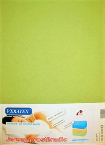Veratex Jersey prostěradlo postýlka 70x160 cm (č.25-žlutozelená) 70 x 160 cm jersey