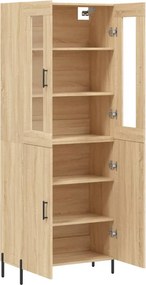Skříň highboard dub sonoma 69,5 x 34 x 180 cm kompozitní dřevo 3198220