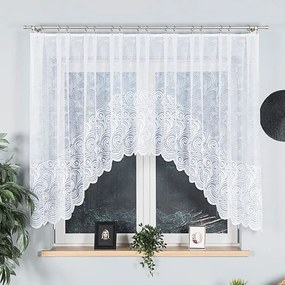 MARKIZETA KINGA Žakárový hotový závěs, šířka 300 x výška 140 cm, barva 001 bílá 023391/FBL/001/300140/1