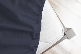 Matějovský napínací prostěradlo jersey Tmavě modré na matraci: 160 x 200 cm