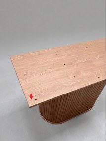 Jídelní stůl s deskou v dubovém dekoru 95x180 cm Nola - II. jakost – Unique Furniture
