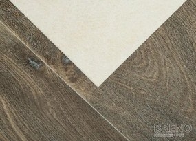 Breno PVC TOPTEX Texas Oak 620D – tmavě hnědé dřevo, šíře 500 cm