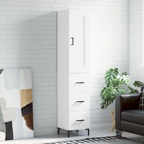 Skříň highboard bílá 34,5 x 34 x 180 cm kompozitní dřevo,  3200193