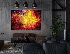 Malvis ® Obraz Zářící vesmírná mandala Velikost: 150x100 cm