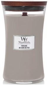 WoodWick – svíčka Fireside (Oheň v krbu) Velikost: velká 609 g