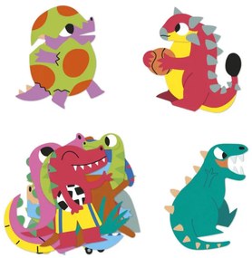 Janod Stickers Samolepky Dinosauři 100ks 3+