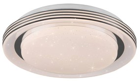 LED stropní svítidlo Atria, Ø 27 cm, bílé, plast, CCT