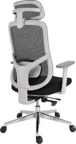 Kancelářská ergonomická židle Neoseat ALLY WHITE — černá / bílá, nosnost 150 kg