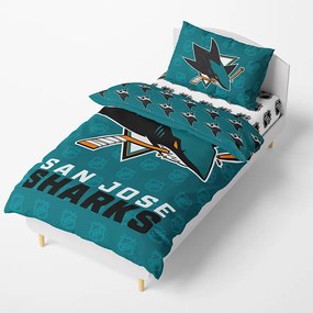 Hokejové povlečení NHL San Jose Sharks Shields Velikost: 135x200 + 80x80 cm