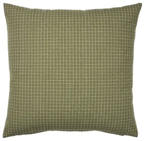 Broste Bavlněný povlak na polštář Bodil Grape Leaf Green 50 x 50 cm, zelená barva, textil