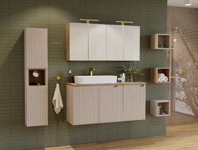 Comad Doplňková koupelnová skříňka vysoká Nova Cashmere 30 kašmír mat