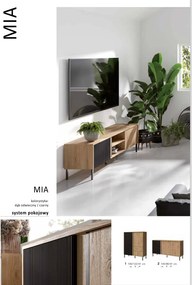 Jurek Konferenční stolek Mia 8 Kombinace barev: věčný dub / černá