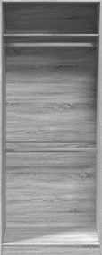 Šatní skříň šedá sonoma 80 x 50 x 200 cm kompozitní dřevo 3307797
