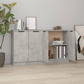 Příborníky 2 ks betonově šedé 60 x 30 x 70 cm kompozitní dřevo 3115775