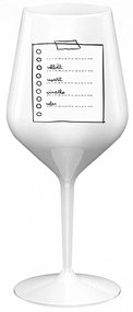 Personalizovaná nerozbitná sklenice 470 ml - TO DO LIST