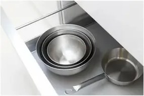 Brabantia Sada mís 3 kusy nerez ocel/silikon stříbrno-černá / objem 1,