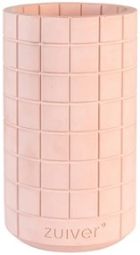 OnaDnes -20% Růžová betonová váza ZUIVER FAJEN 26 cm
