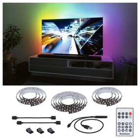 P 78882 EntertainLED USB LED Strip osvětlení TV 75 palců 3,1m 5W 60LEDs/m RGB+ - PAULMANN