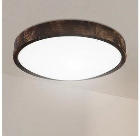 Brilagi - LED Stropní svítidlo CARVALHO SLIM SMOKEY LED/36W/230V dub pr. 37,5 cm