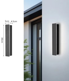 Brilagi - LED Venkovní nástěnné svítidlo LINEAR LED/8W/230V 4000K IP65 antracit