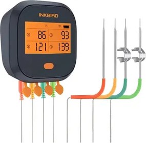 Inkbird BBQ teploměr se 4 sondami WiFi/50m