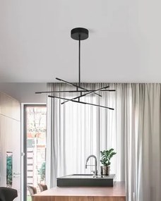 LED lustr Raccio 84 černé